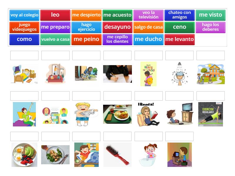 rutina diaria - Match up