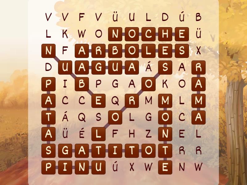 EL LIBRO DE LA SELVA DEL IMPERIO IMPENETRABLE - Wordsearch