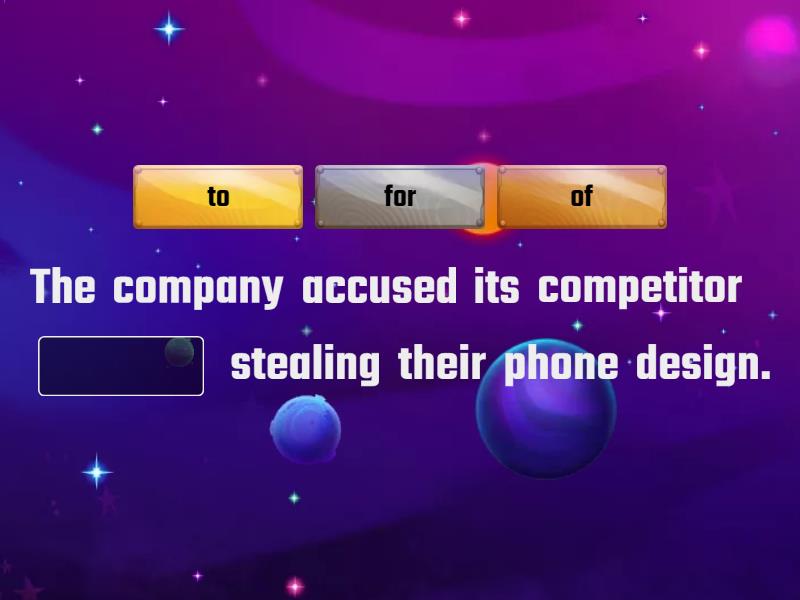 ACPB - I10 - 7.2 using verbs and prepositions - Complete the sentence