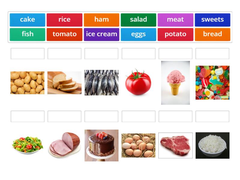 FOOD - 1/2 klasa - Match up