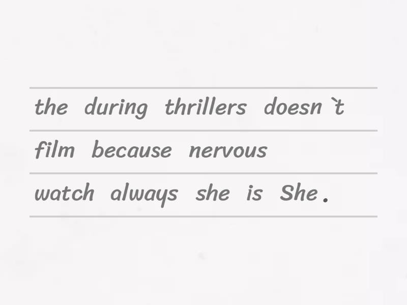 Task 2. Movie Genres - Unjumble