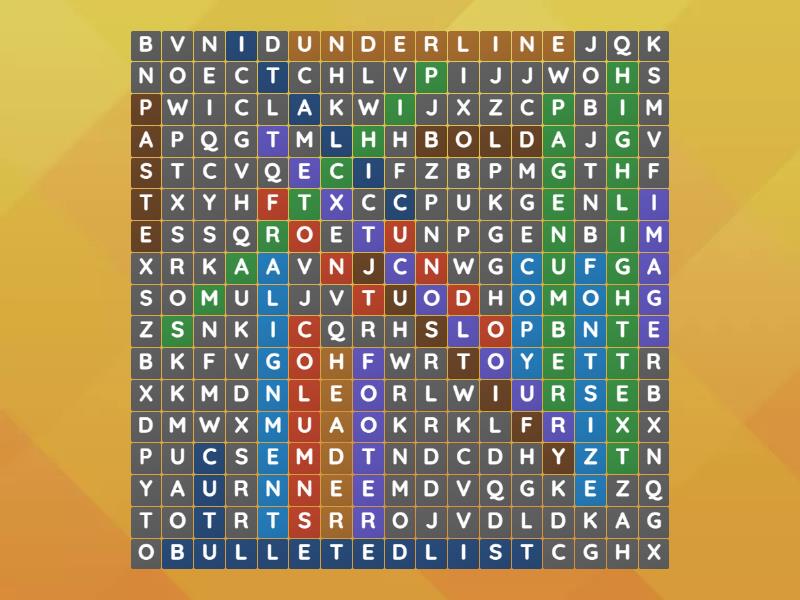 Google Docs Wordsearch - Sopa de letras