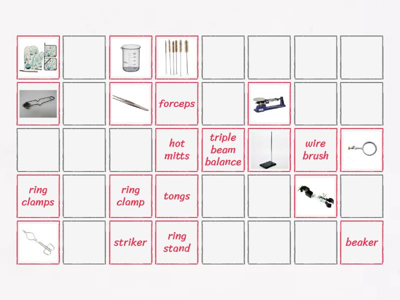 Common Lab Equipment Part 1 - Matching pairs