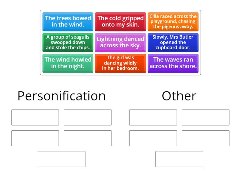Personification sort - Group sort