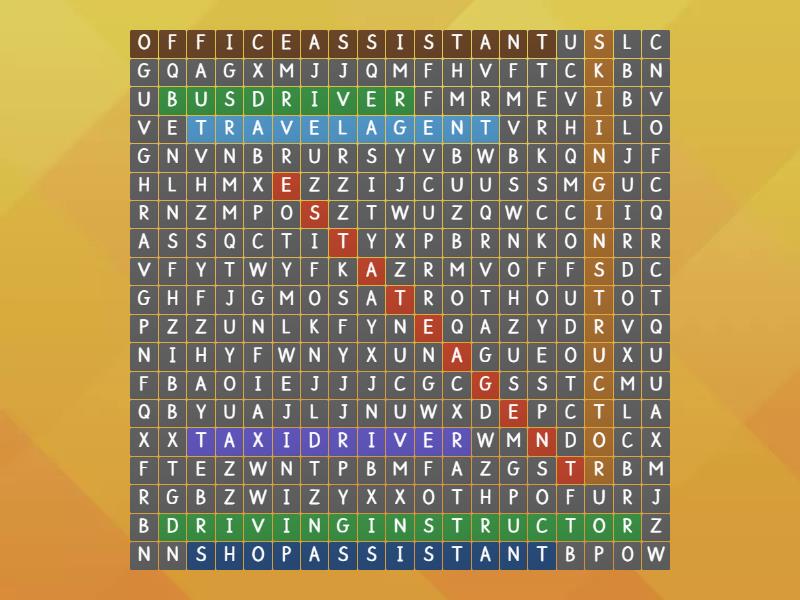 Focus 2 Unit 6 - Wordsearch