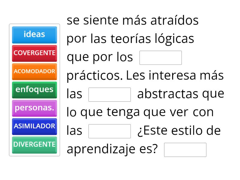RESPUESTA CONTRA RELOJ. - Completa la oración