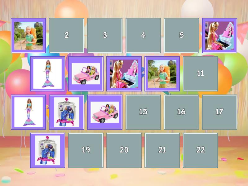 barbie theme - Matching pairs