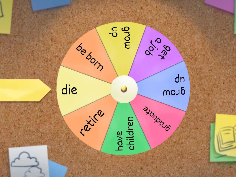 VERBS IN PAST - Spin the wheel
