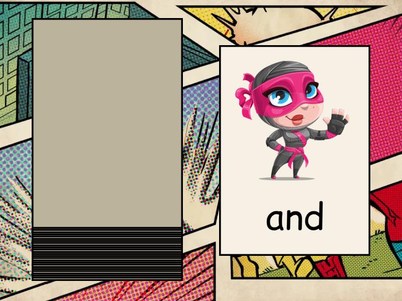 Ninja Day Tricky Word cards- Kindergarten - Speaking cards