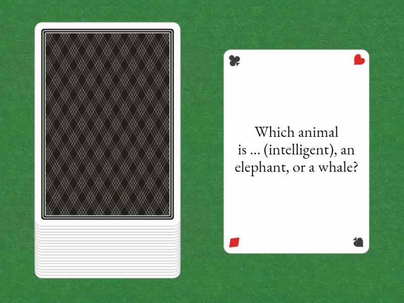 Comparatives - Random cards