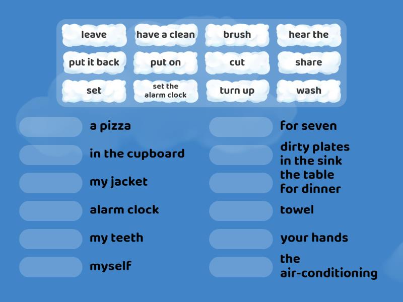 Collocations U3 - Match up