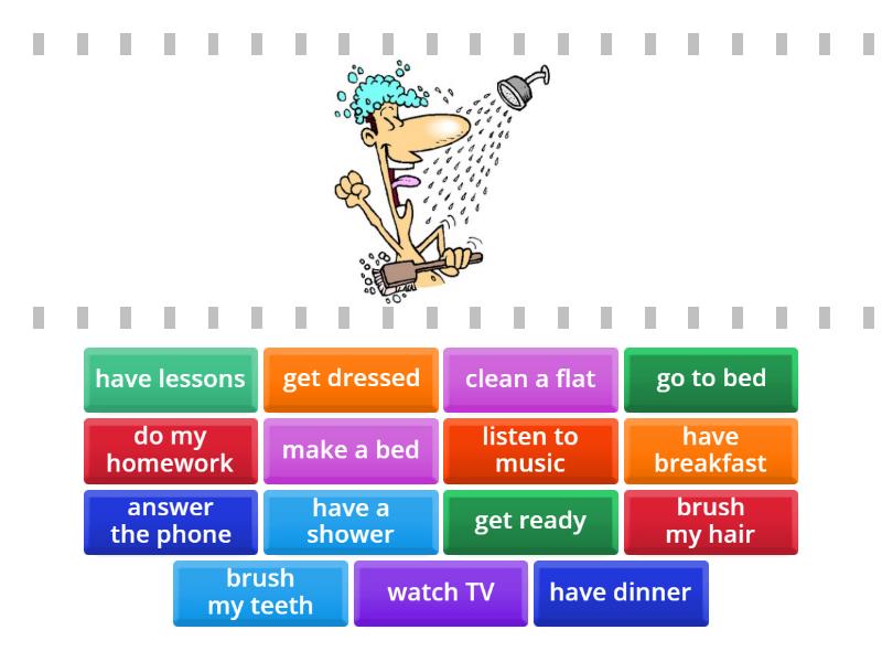 Daily routine - Find the match