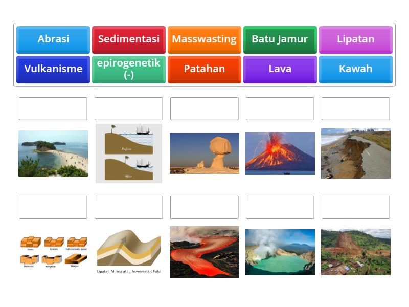 Kuis Tenaga Geologi - Match up