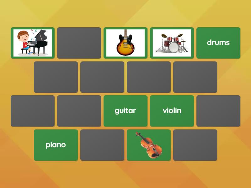 Musical Instruments - Matching pairs