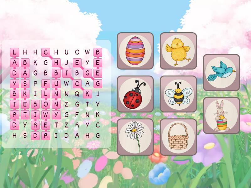 Spring-Easter (Level 1) - Wordsearch