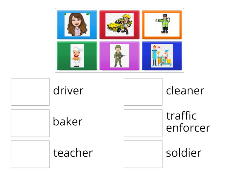 Community Helpers - Match up