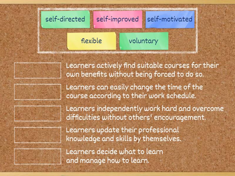 English 12 - Unit 10 Language Task 1 Match the characteristics of ...