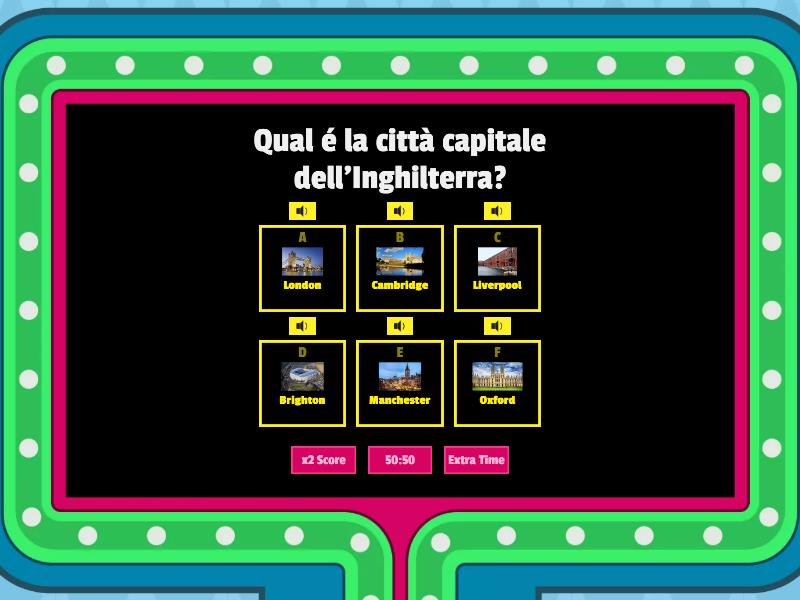 The capital city - Gameshow quiz