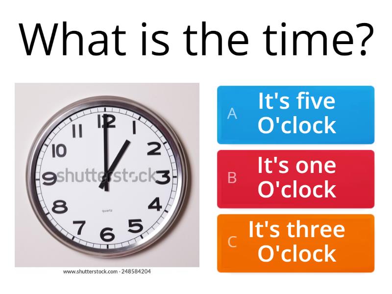 Telling the time - Quiz