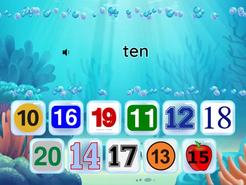 LS3 Numbers 10-20 - Find the match