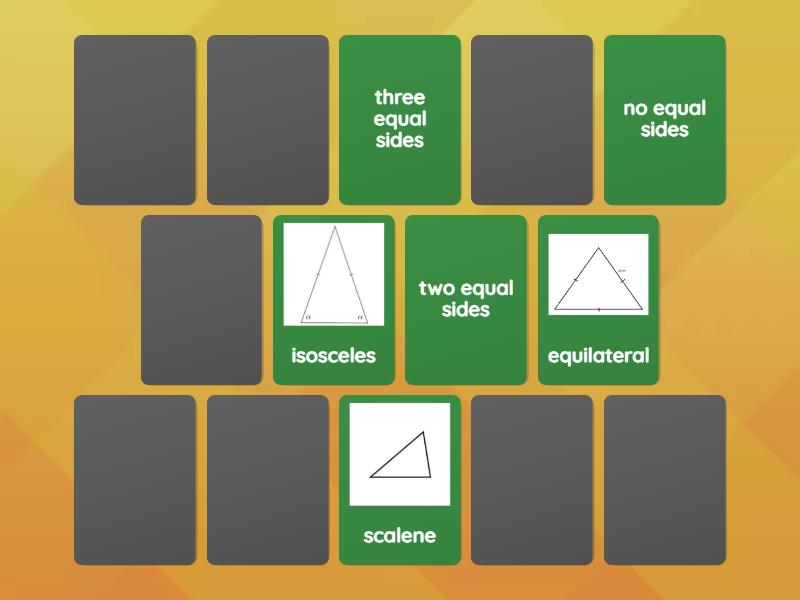 Triangles - Matching pairs