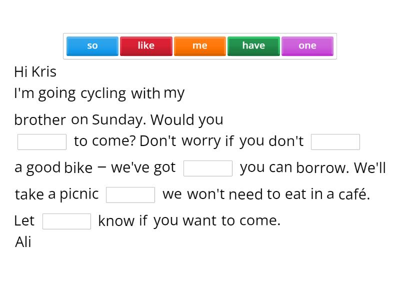 Social Interaction 1 - Complete the sentence