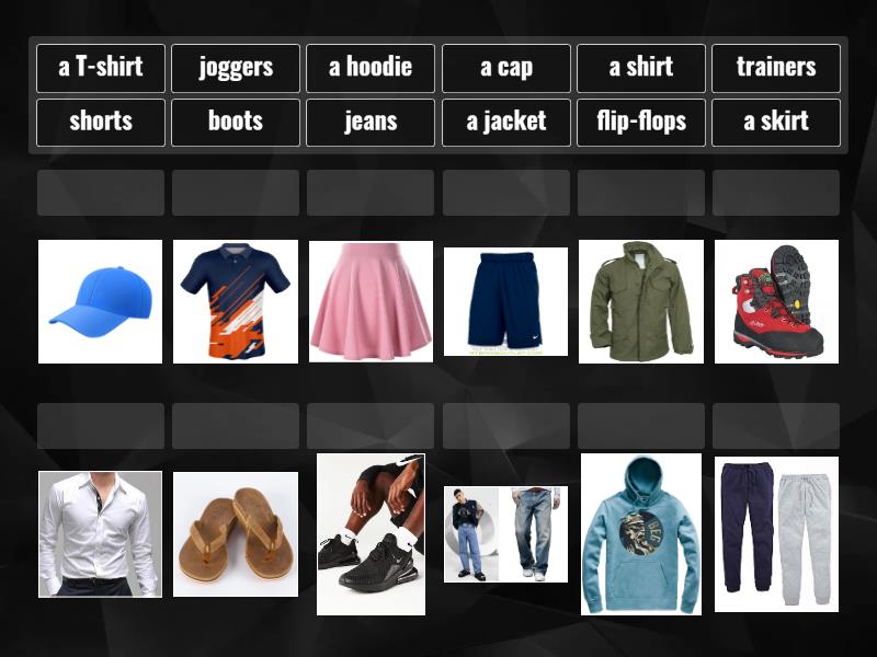 Own it 1 unit 5 clothes - Match up