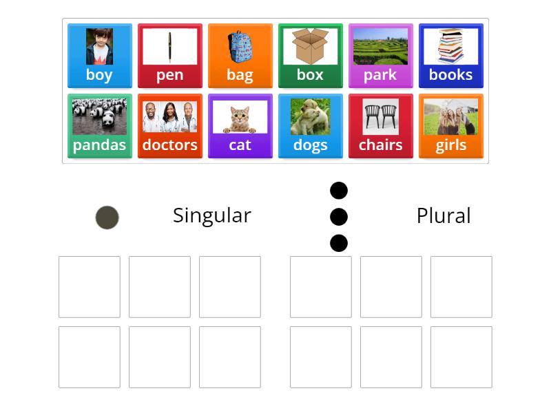 Sort singular and plural Nouns - Group sort