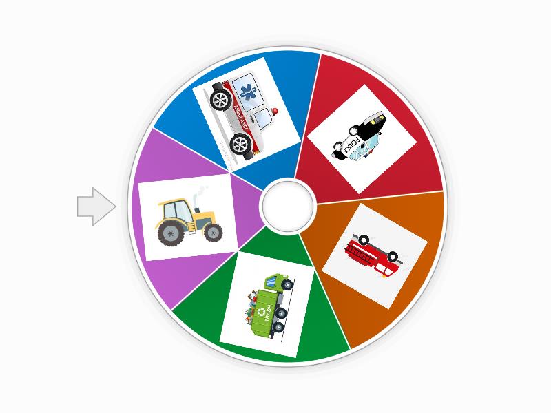 vehicle at work - Spin the wheel