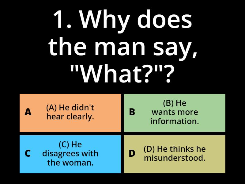 Short Conversations | Mini Test - Inferences and Implied Meaning - Quiz