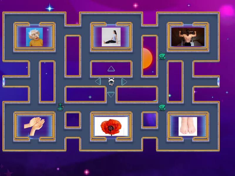 Human body parts - Maze chase