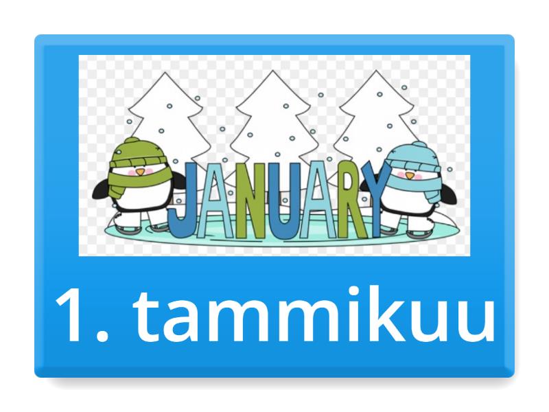 KUUKAUDET - Flash cards