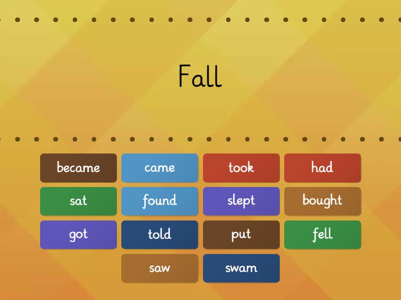 Irregular verbs (1) Full Blast p. 91 Grade 5 - Find the match