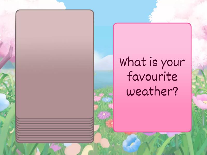 The weather. Speaking. Prepare 6. Unit 15 - Speaking cards