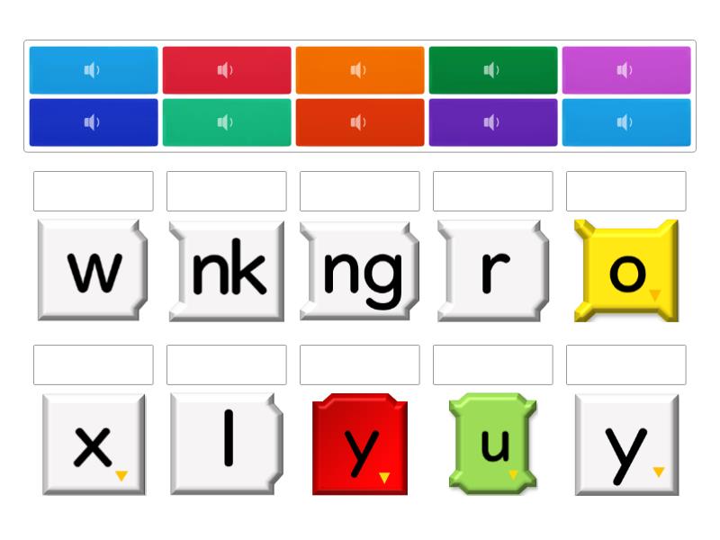 Lesson 2b - Match the Sounds to the Letter Tiles - Match up