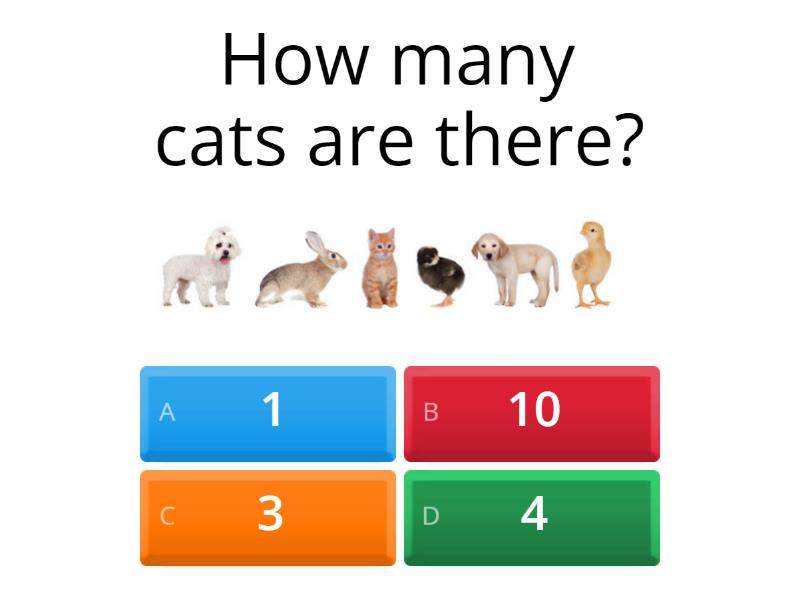 Mixed array Animal Counting 1.0 - Quiz