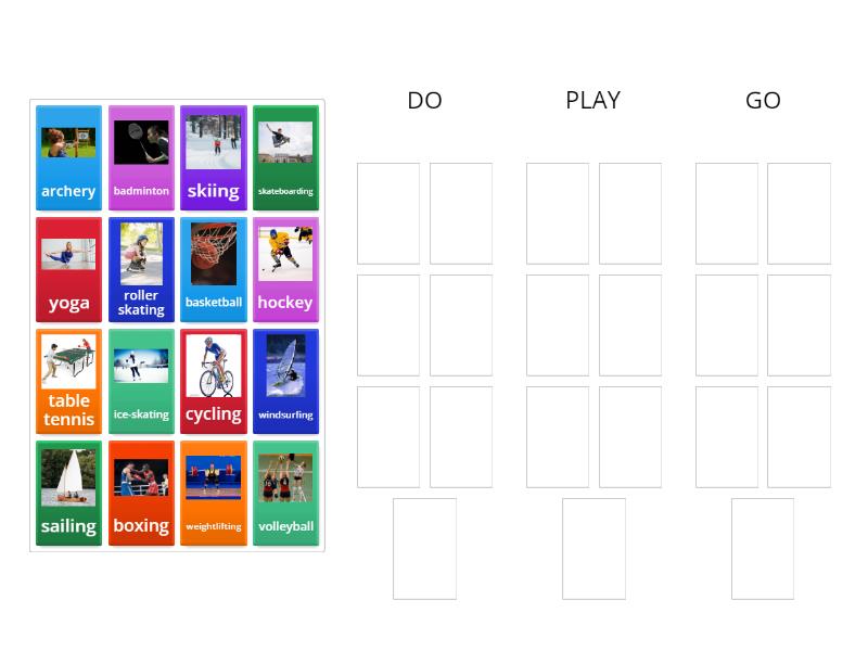 Choose:Do? Play? Go? - Group sort