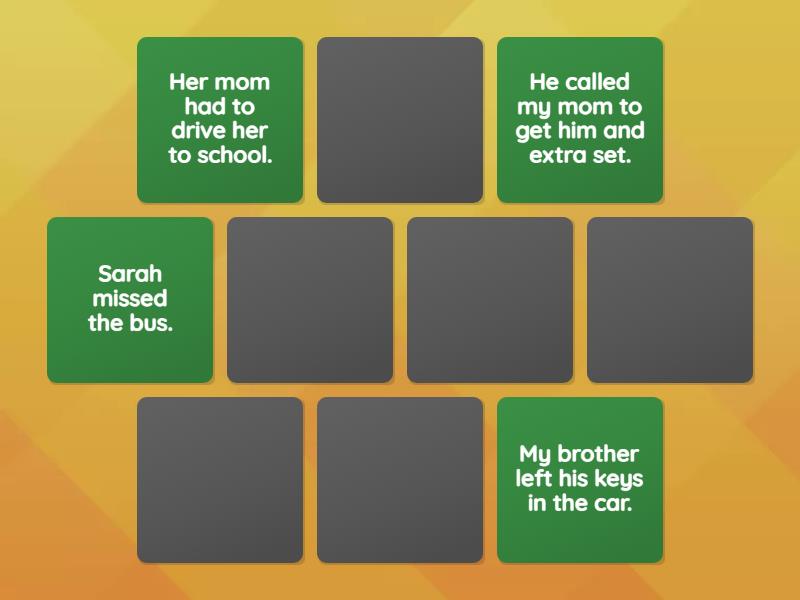 Problem- Solution - Matching pairs