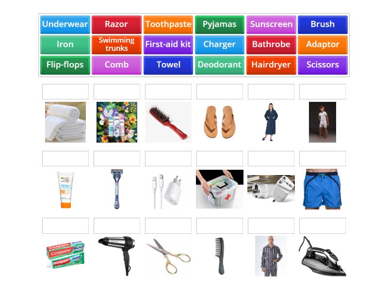 English File Intermediate Plus Unit 1 Packing - Match up