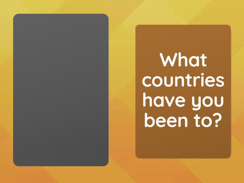 Present Perfect Sim/Cont Speaking - Speaking cards