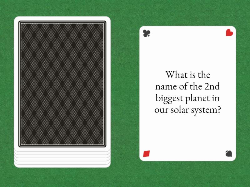 planets - Speaking cards