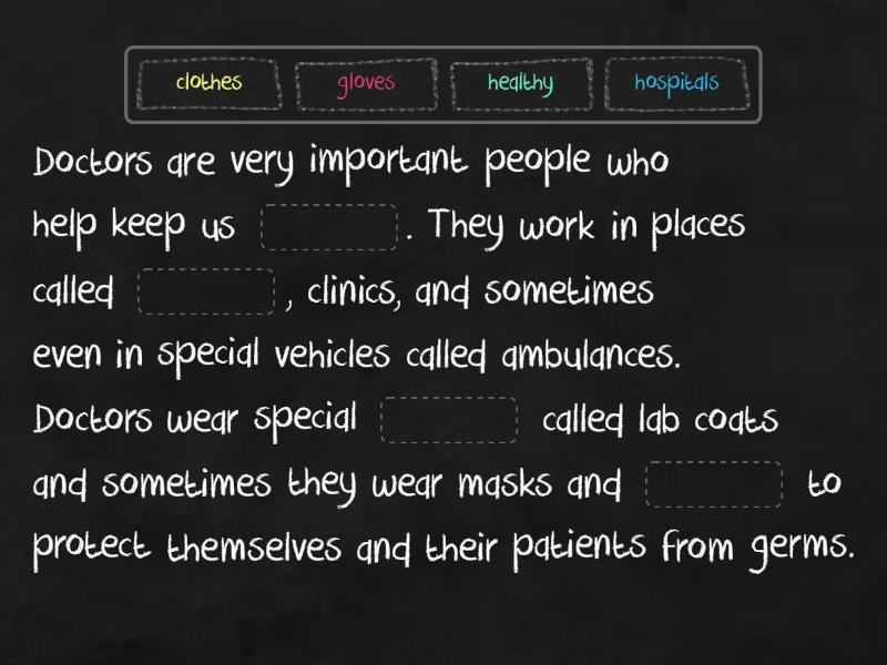 What Do Doctors Do - Complete the sentence