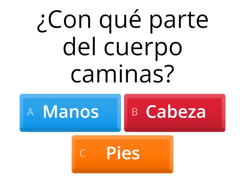 Las partes del cuerpo - Quiz