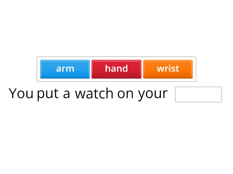 THE HUMAN BODY - Complete the sentence