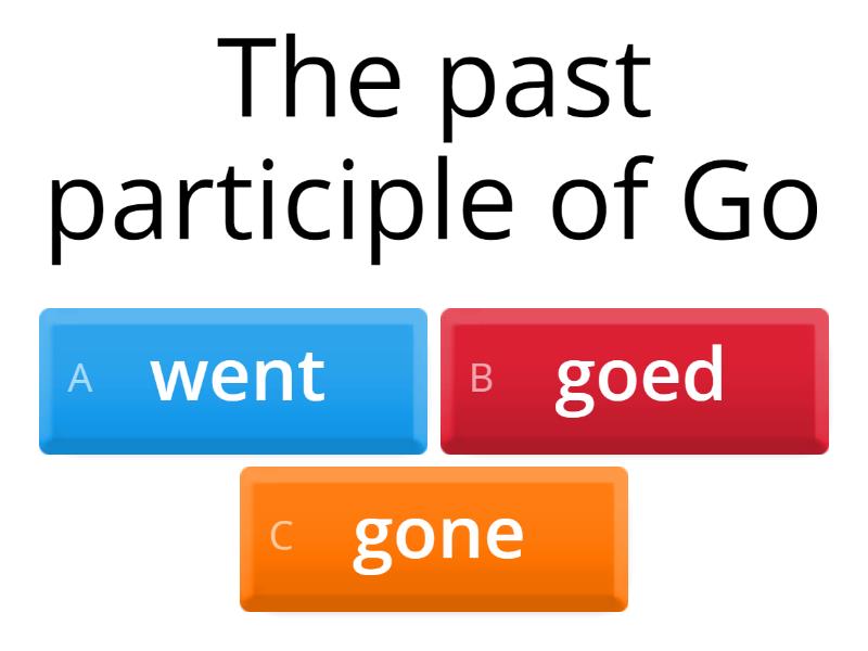 Verbs in past participle Int2 U4 - Quiz