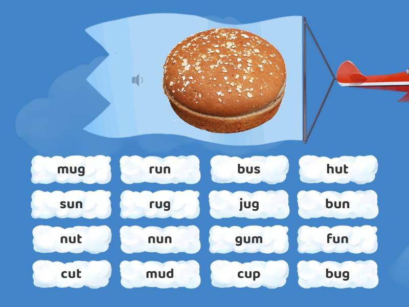Short U Sound CVC Match Game - Find the match