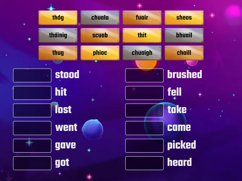 Verbs AC Group 2 - Match up