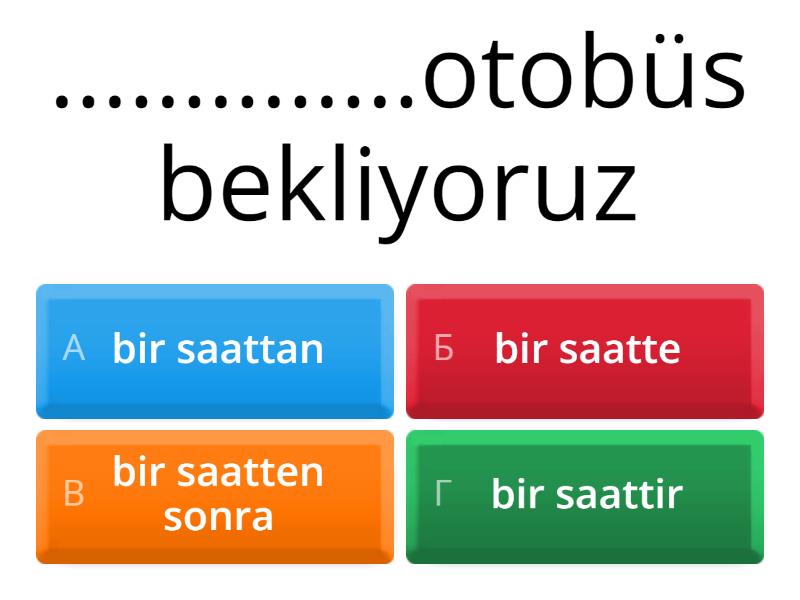dır dan beri - Quiz