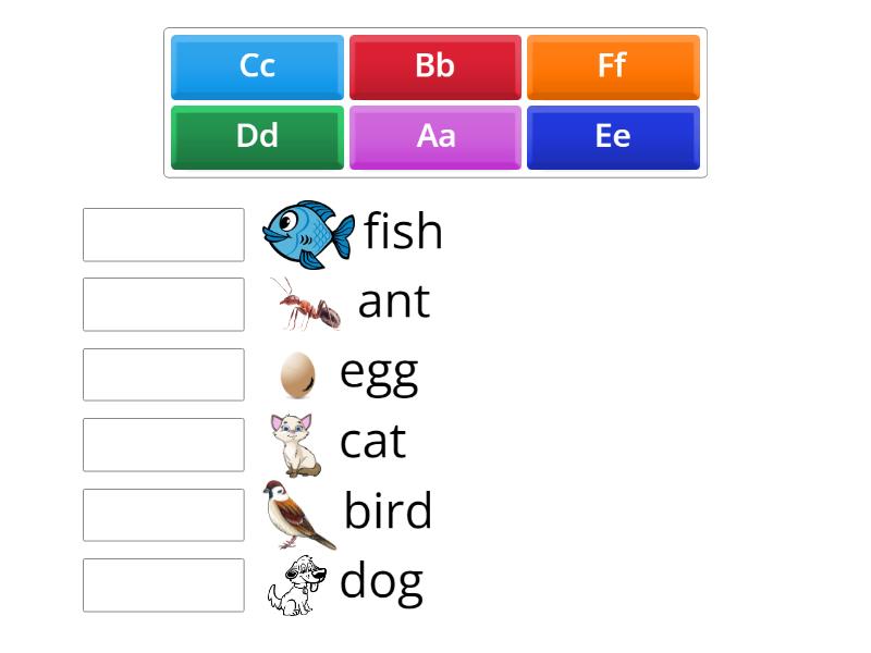 1年級 abcdef - Match up