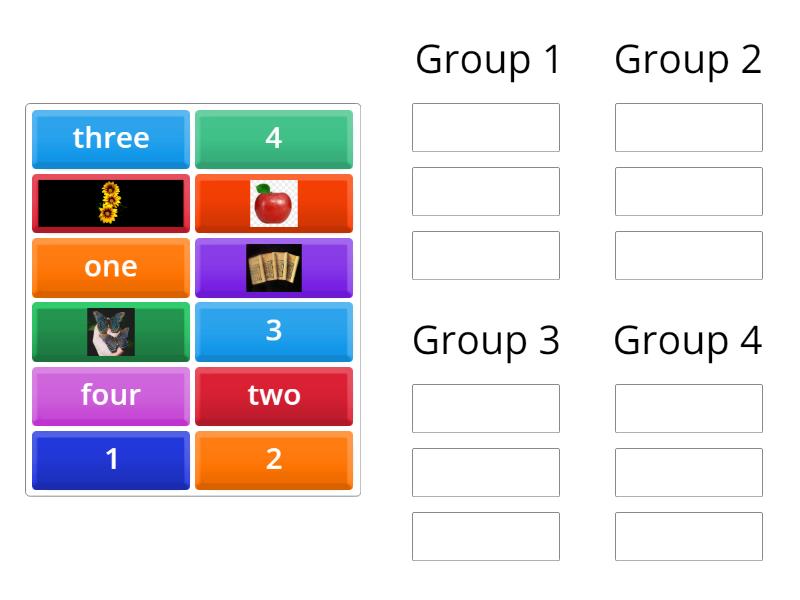 Numbers Group Sort 